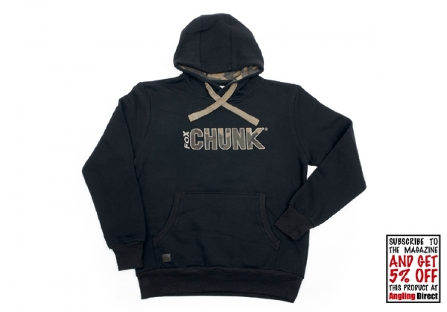 Fox Chunk Black Hoodie | Total Carp